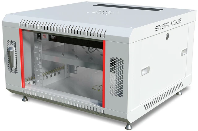 6U WALL MOUNT Server Rack Data Enclosure Network Cabinet GRAY IT 24 ...