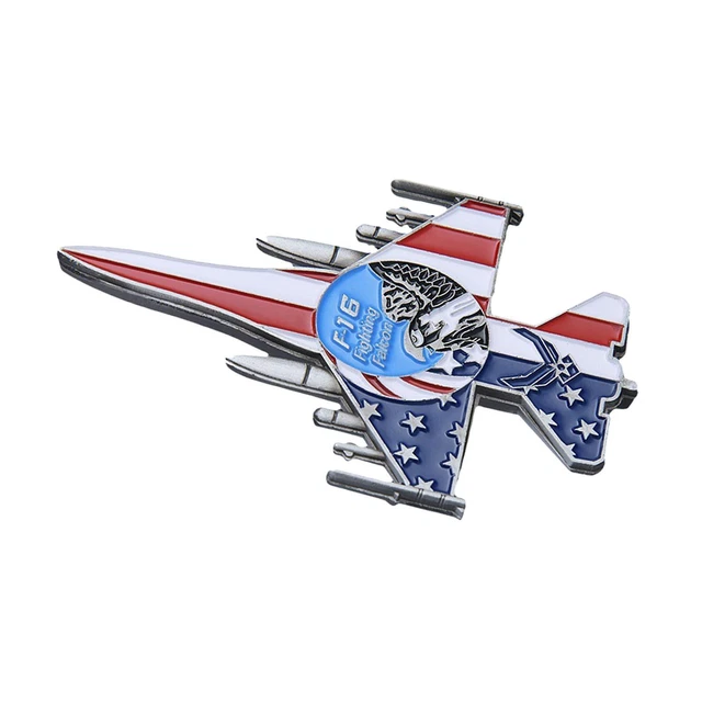 AIRCRAFT SHAPED CHALLENGE Coin Multipurpose for Airman Collectible ...