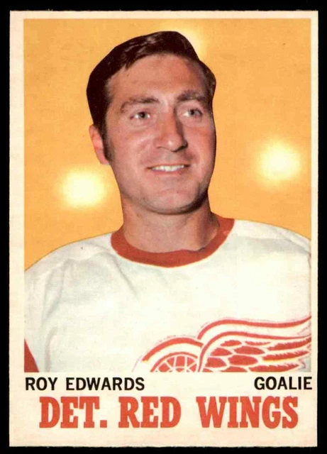 1970-71 O-PEE-CHEE ROY Edwards Comme Neuf Detroit Ailes Rouges #21 Pd ...