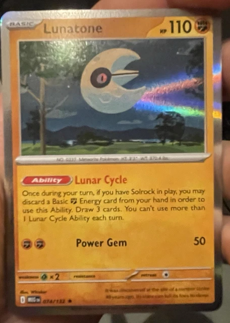 POKÉMON TCG MEGA Evolution Lunatone Holo Rare 074/132 (Near Mint) £2.57 ...