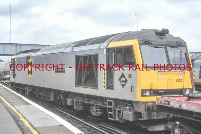 UK RAILWAY PHOTOGRAPH Of Class 60 60092. Rm60-779 £1.70 - PicClick UK