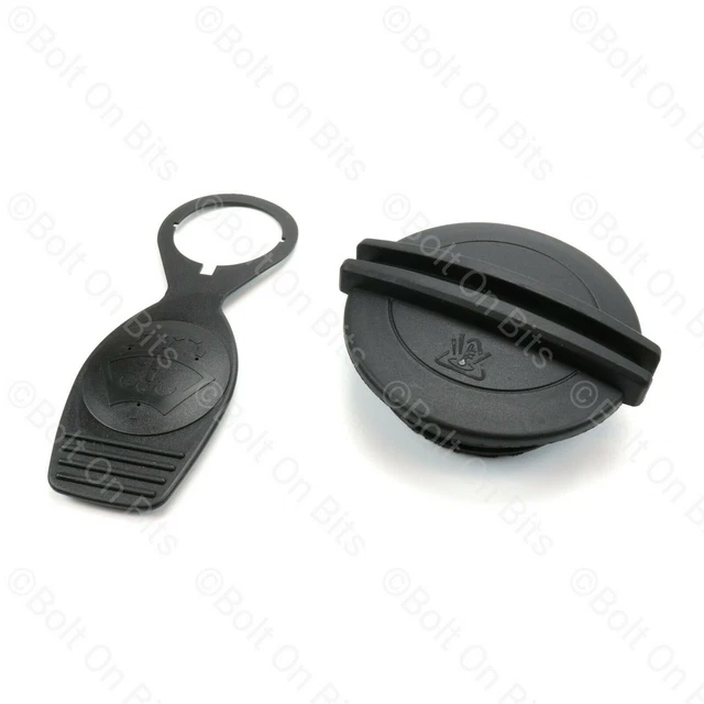 BLACK EXPANSION BOTTLE Washer & Coolant Caps VW Polo 2009 to 2018 £12. ...