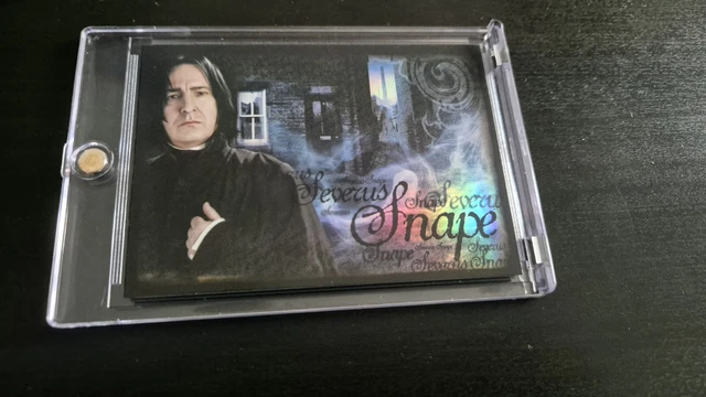 2009 ARTBOX ALAN RICKMAN SEVERUS SNAPE Foil Card Harry Potter Half ...