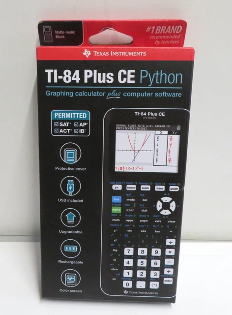 TEXAS INSTRUMENTS TI-84 Plus CE Python Graphing Calculator Matte-matic ...