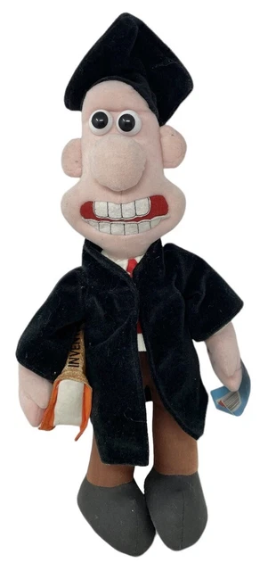 WALLACE AND GROMIT Graduate University Professor Plush Soft Toy Figure ...