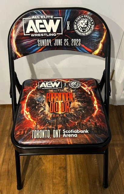 AEW X NJPW Forbidden Door 2023 Ringside Seat Chair + Free Okada ...