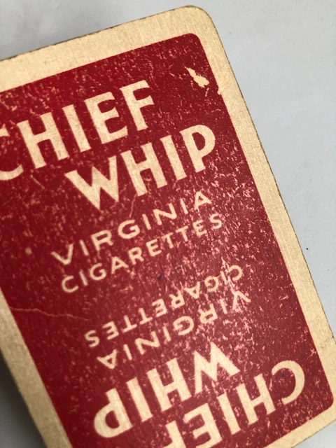 VINTAGE CHIEF WHIP Virginia Cigarette Tobacco Swap Playing Card Roman ...