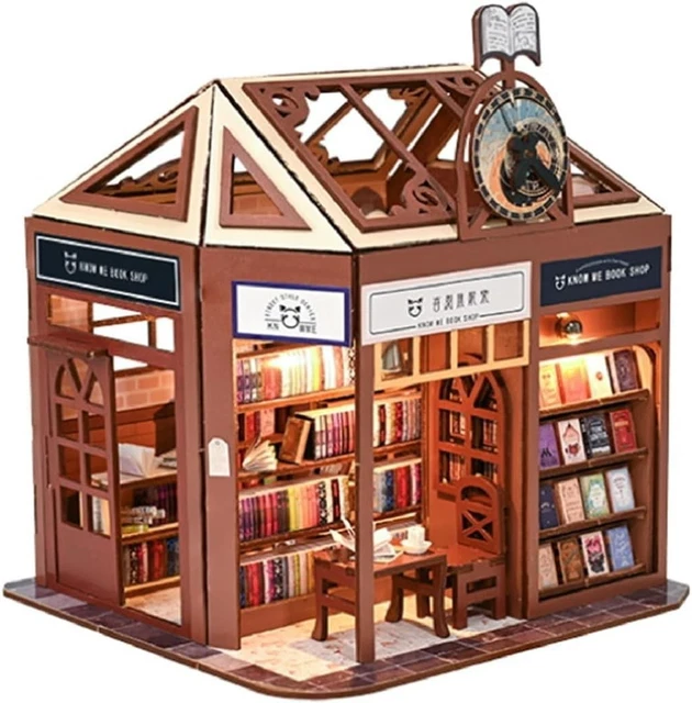 CHALLENGING DIY MINIATURE Dollhouse Kit - Build Your Own Colorful ...