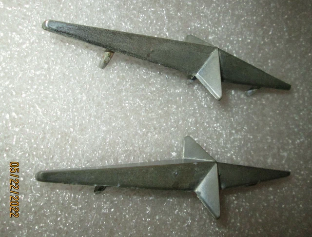 1950S - 1960S MERCURY METEOR STAR FENDER TRUNK EMBLEM BADGE PAIR ...