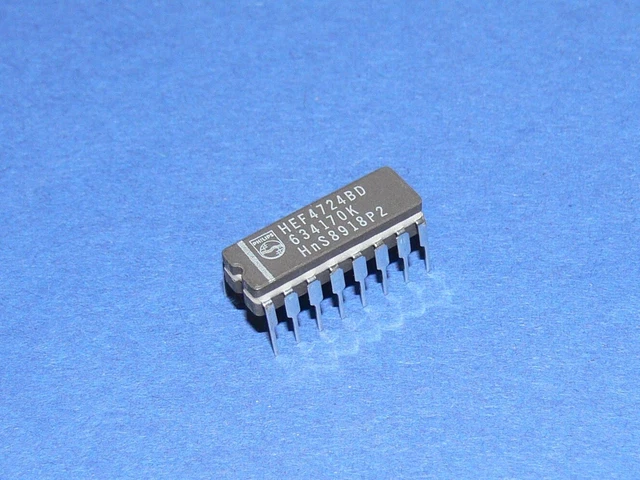 PHILIPS HEF4724BD DIL16 8-bit addressable latch Circuit / IC ceramic ...