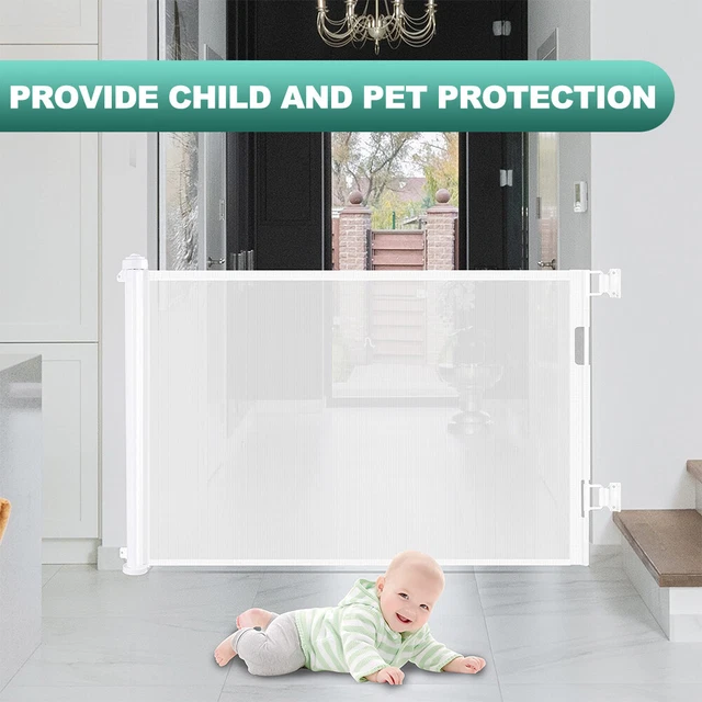 59& EXTENDABLE CHILD Safety Barrier Retractable Safety Barrier Doors ...