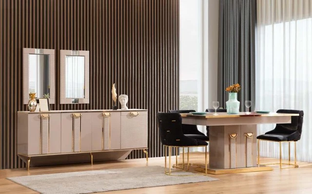 MODERNE INOX LUXE Buffet Armoire Salon Meuble Commode Neuf EUR 1.257,14 ...