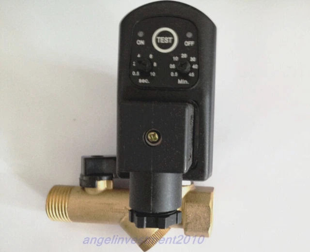 COMPRESSOR CONDENSATE AUTO Drain Timer Valve 110V 1/2" £33.91 - PicClick UK