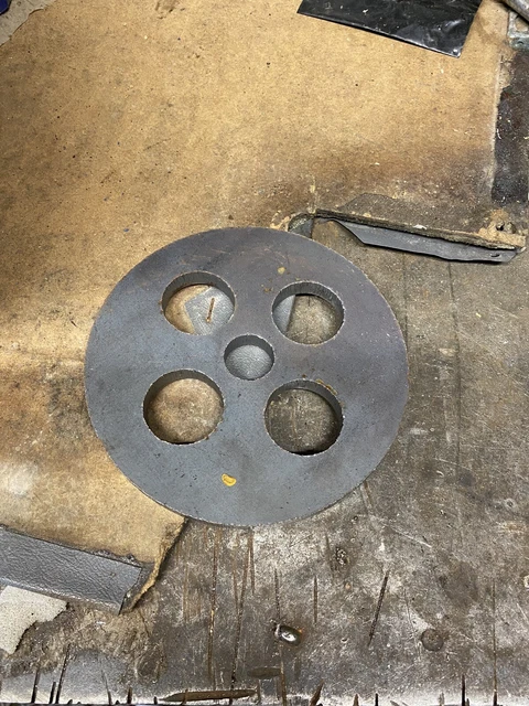 LAND ROVER WMIK Wolf Blindo Spare Wheel Retaining Disc Clamp Plate in ...