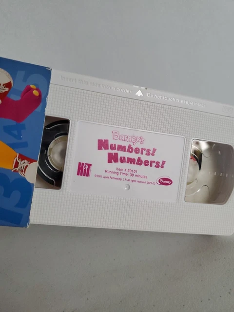 BARNEY NUMBERS! NUMBERS! VHS 2006 HiT Entertainment Barney Home Video ...