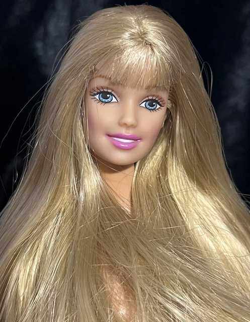 Nude Mattel Barbie Blonde Hair Blue Eyes Bendable Knees For Ooak