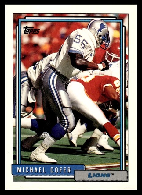 1992 TOPPS MICHAEL Cofer #747 Detroit Lions NFL Football Base Set EUR 2 ...