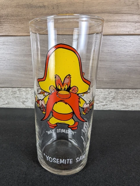 VINTAGE LOONEY TUNES Yosemite Sam Pepsi Collector Series Glass 1973 6 ...
