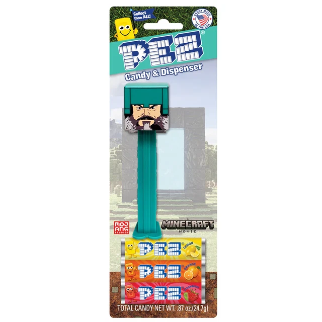 PEZ MINECRAFT STEVE Candy & Dispenser (A Minecraft Movie) - New, Sealed ...