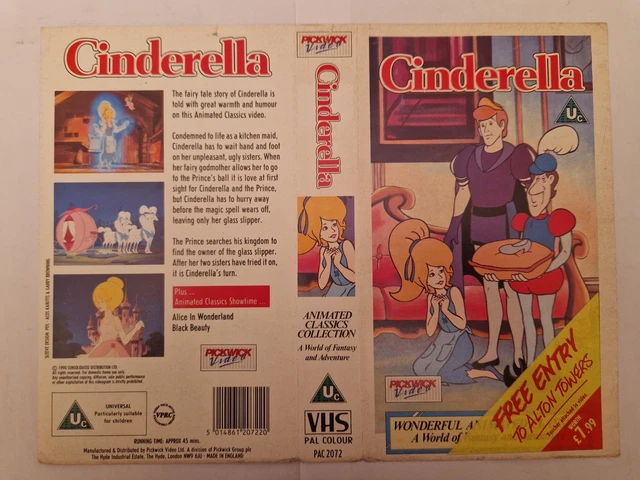 CINDERELLA - PICKWICK Video - Used Video Sleeve/Cover #B17757 £1.99 ...