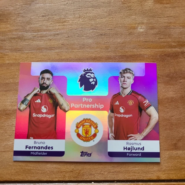 FERNANDES HOJLUND PRO Partnership Topps Premier League 2025/2026 25/26 ...