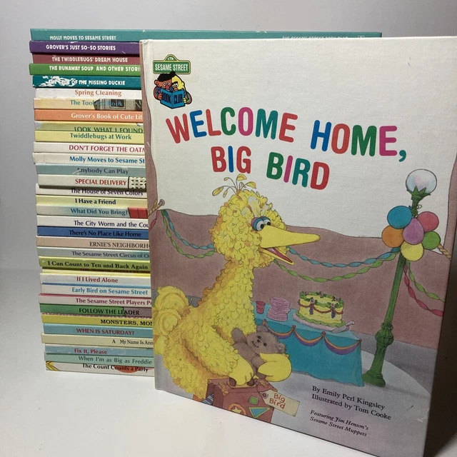 THE SESAME STREET Book Club Lot of 34 Books Hardcover Books 1985 + 1992 ...