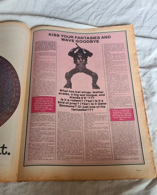 KISS MEMORABILIA- RAM Magazine- Feb 11 1977- No. 51- Australian Only £ ...