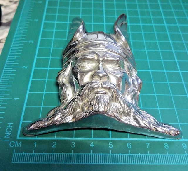 VTG 1950-69 ROVER P4 Viking Head Car Radiator Mascot/Hood Ornament ...