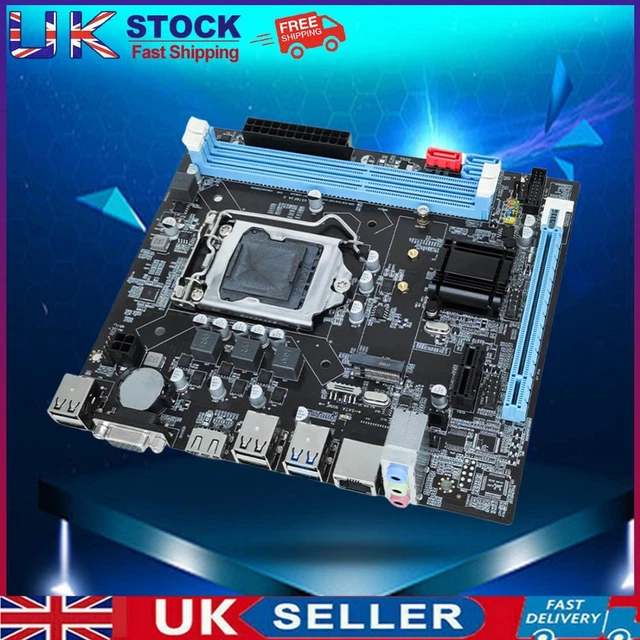 B75 COMPUTER MOTHERBOARD LGA1155 Socket 16GB Micro-ATX Desktops ...