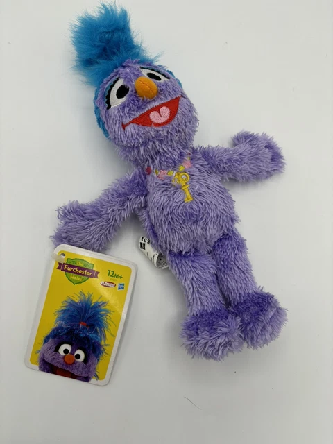 SESAME STREET FURCHESTER Hotel Purple Phoebe Playskool Soft Toy Plush ...