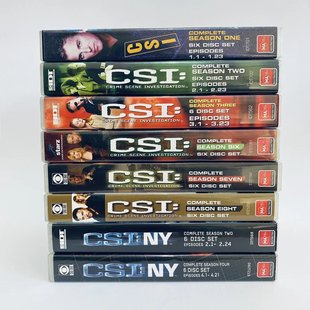 CSI DVD BUNDLE Crime Scene Investigation DVD Lot Seasons 1 2 3 6 7 8 ...