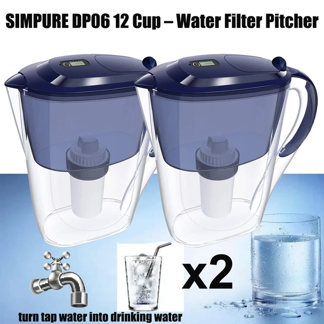 WATER PITCHER FILTRATION System,10-Cup Improved Tap Drinking Water ...