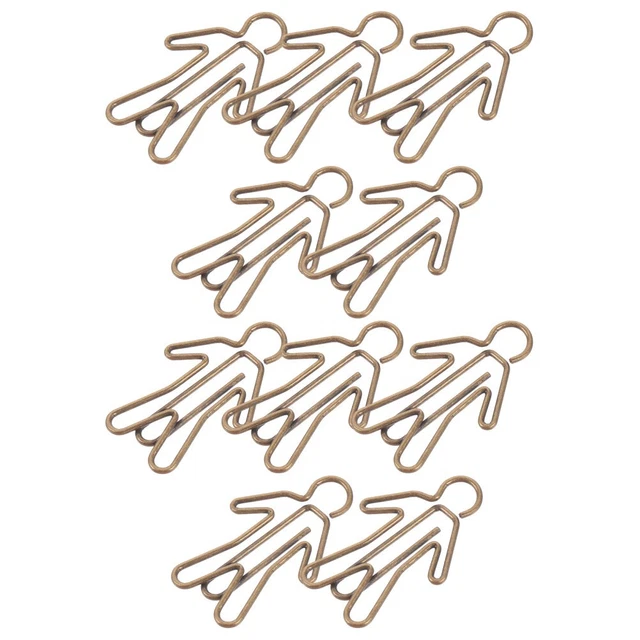 20 PCS PAPER Organizing Clip Clips for Crafts Cute Bookmark Paperclip ...