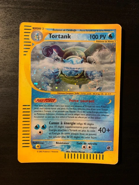 CARTE POKÉMON : Tortank 4/165 Holo Expedition Wizards Française EUR 299 ...