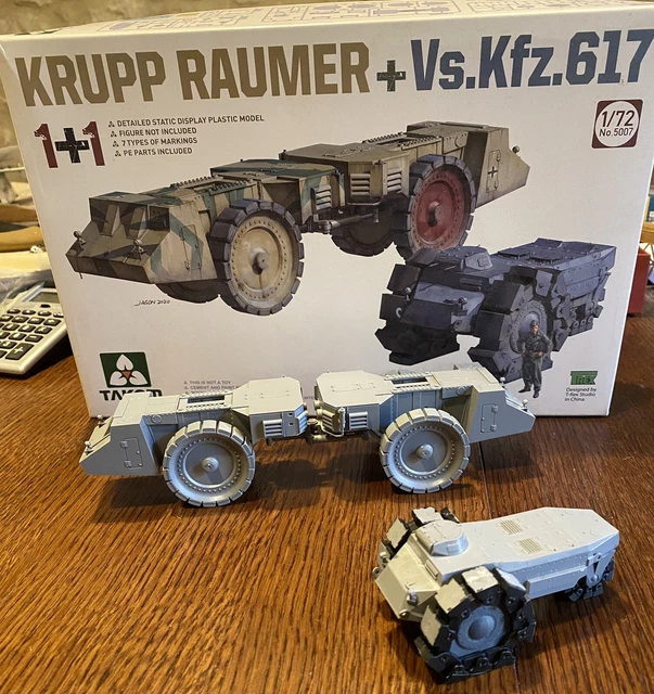 TAKOM 5007 KRUPP Raumer + Vs.kfz.617 German Ww2 1/72 (268) EUR 30,00 ...