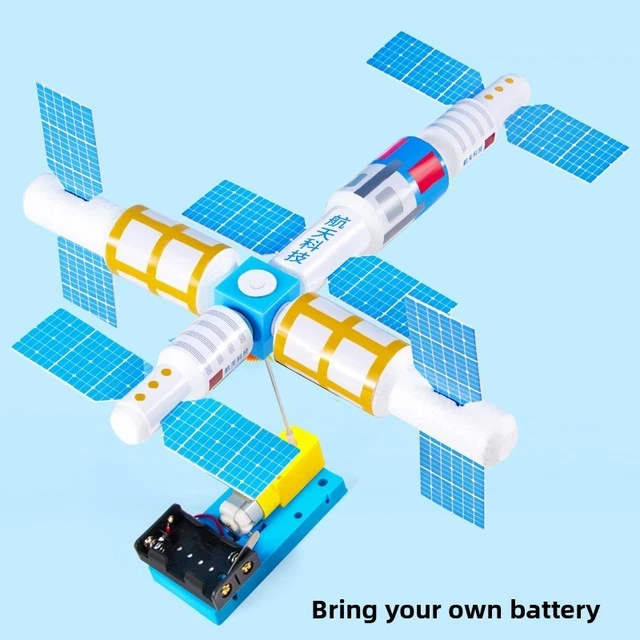 DIY SPACE STATION Aerospace Stem Toy For Students Educational Physics ...