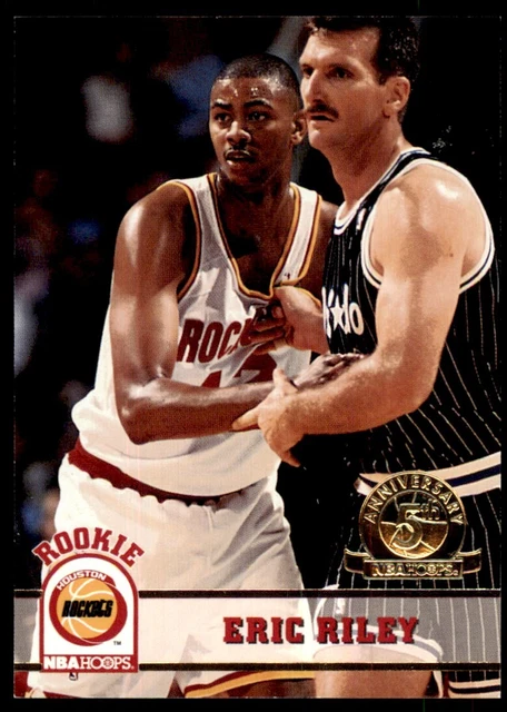 1993-94 NBA HOOPS Basketball Card Eric Riley Houston Rockets #344 EUR 3 ...