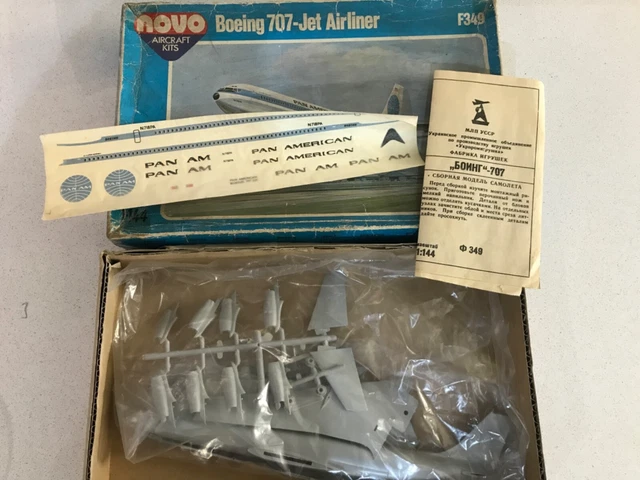 FROG NOVO, BOEING 707 Jet Airliner #F349 (genuine Novo Box) Model Kit ...