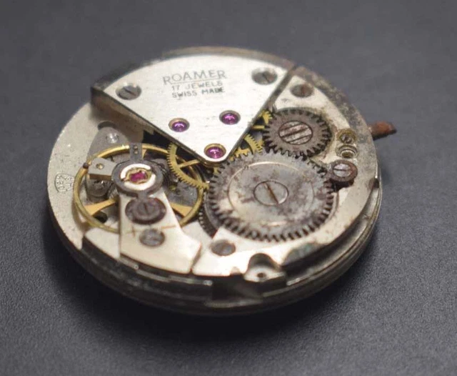 ROAMER 430 MECHANICAL Non Working Watch Movement For Parts & Repair O ...