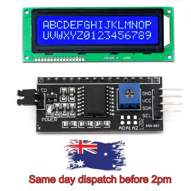1602 16x2 Lcd Display Iici2ctwispi Serial Interface Module For Arduino 640 Picclick Au