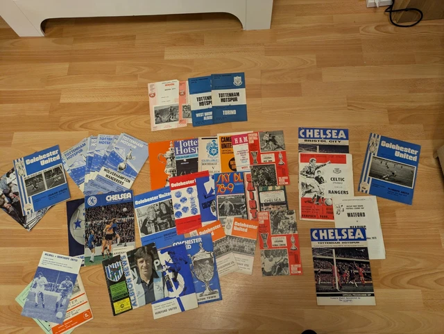 FOOTBALL PROGRAMMES COLLECTIONS/ bulk lots mainly 1970s Some 60s Some ...