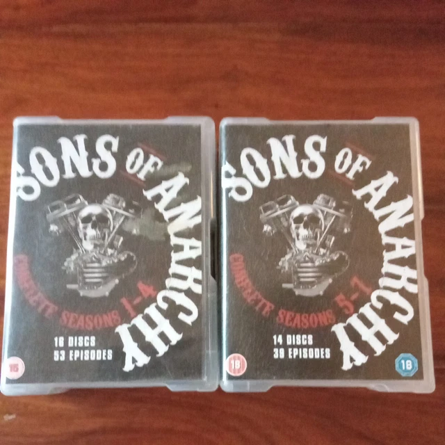 SONS OF ANARCHY Box Set DVD's Seasons 1-7 Uk Region 2 Dvd £19.99 - PicClick UK
