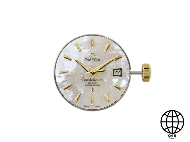 OMEGA CONSTELLATION CO Axial Chronometer Movement Automatic AT White ...