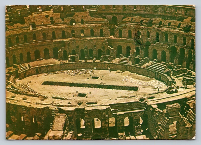 TUNISIE NORTH AFRICA Coliseum El Jem, Amphitheatre 6x4" VINTAGE Postcard £8.42 - PicClick UK