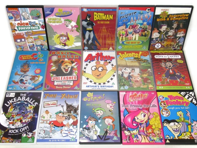 CHILDREN'S KIDS DVD Bundle X 15 CBBC Nickelodeon CITV Arthur Fairly Odd ...