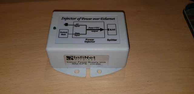 INIFINET IDU-CPE HW-050 24V POE Injector MIT-07T-2024 £17.99 - PicClick UK