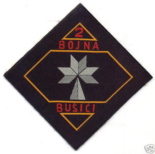 🔴CROATIA ARMY - HVO 2. BATTALION BUSICI very rare sleeve patch🔴 EUR 67 ...