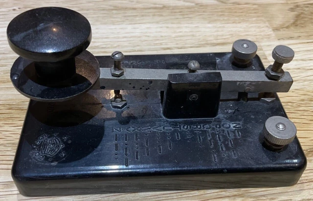 VINTAGE WW2 RAF 'Air Ministry' Marked Bakelite Morse Code TELEGRAPH KEY ...