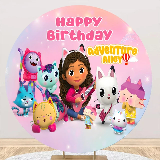 CUSTOMIZE THEME PHOTO Backdrop Cover Round Backdrop Girls Birthday ...