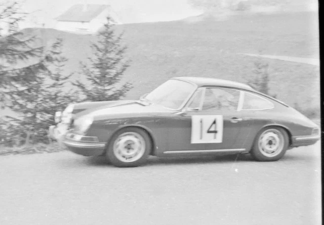 ORIGINAL MOTOR RACING Negative. 1967 Tulip Rally. Porsche 911S #14. W ...